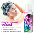 Hair Colour Spray, Gray Temporary Hair Color Spray One Time Hair Dye ...