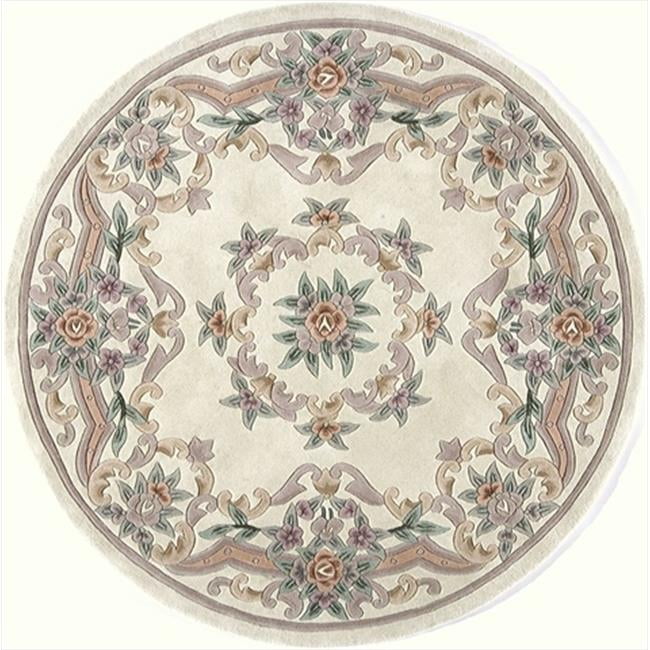 Rugs America New Aubusson Collection Ivory 510-201 Traditional European ...