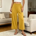 AGKIZG Women Bit Wide Leg Long Pants Loose Drape Daily Outdoor Home ...