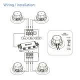PYLE PDIC4CBTL3B - 3’’ Bluetooth Ceiling / Wall Speaker Kit, (4 ...