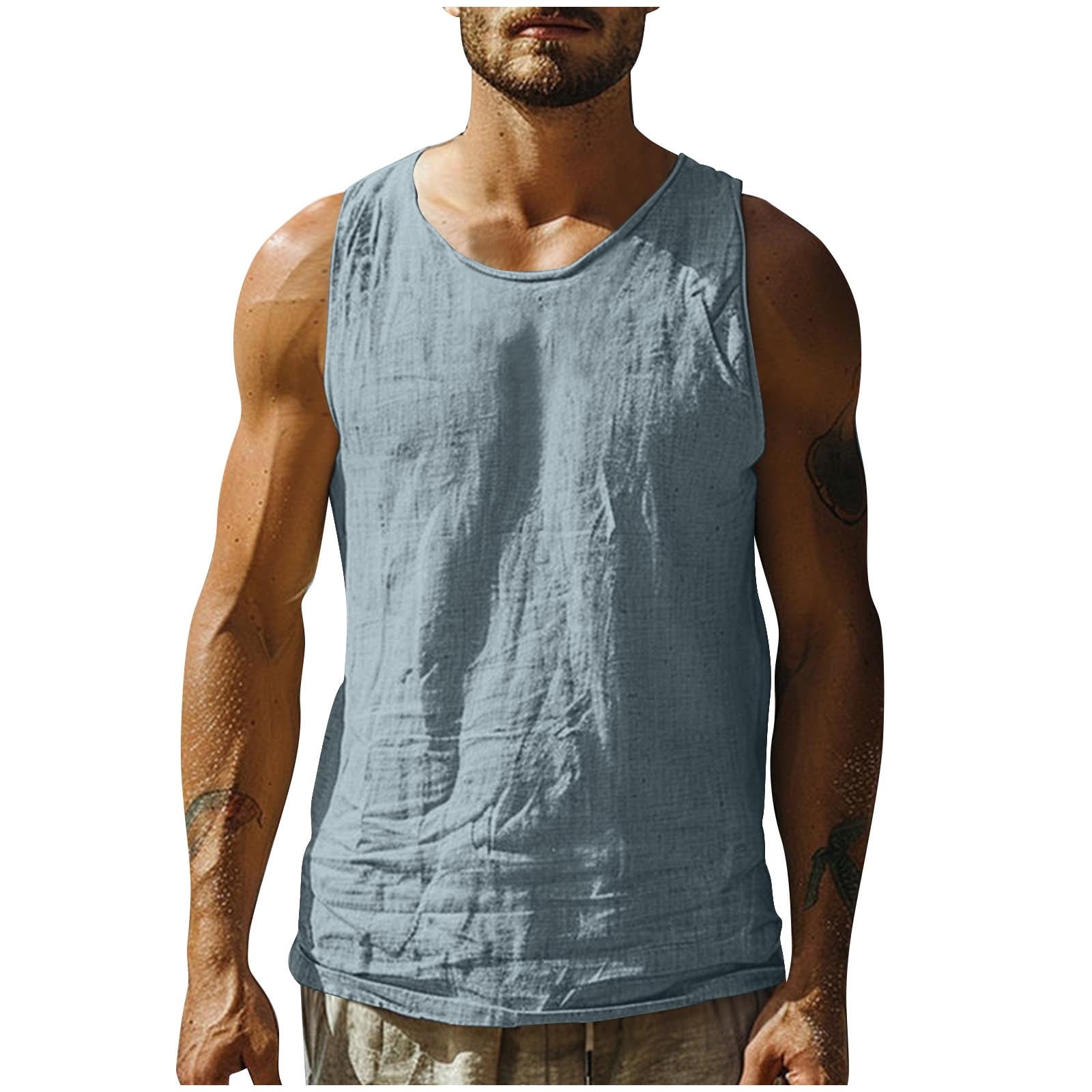 Click here for Cameland Mens Beach Tank Tops Sleeveless Beach Shi... prices