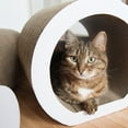 Navaris Cat Tunnel Scratcher Set (3-Pieces) - Corrugated Cardboard ...