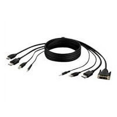 Belkin Secure KVM Combo Cable - Video / USB / audio cable - TAA ...