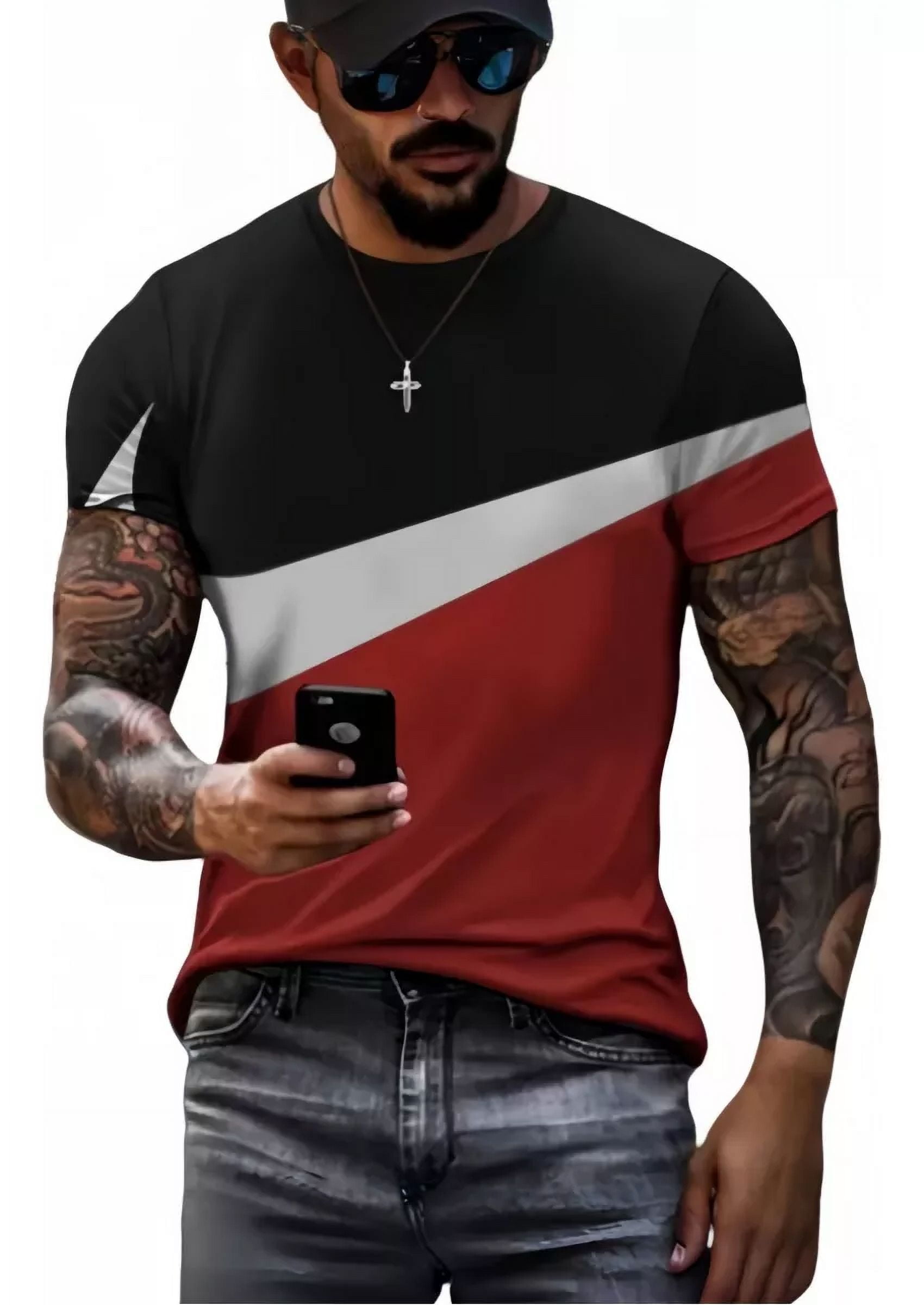 Playeras Deportiva De Hombre Con Estampadas 3d - Manga Corta | Walmart ...