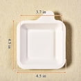200 Pack 4.5 Inch Disposable Paper Plates, Small Cake Plates Square ...