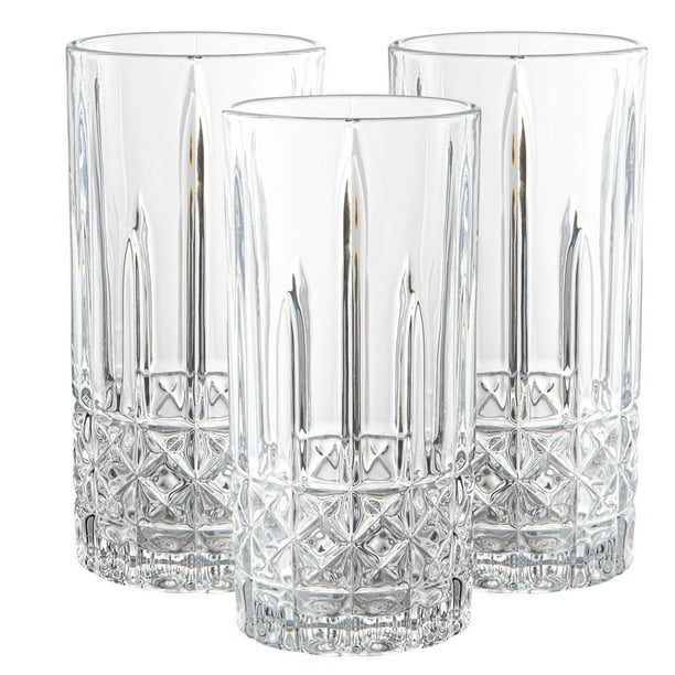 Juego de 6 Vasos Cooler Magno de Vidrio Cristal Labrado 360ml Ideal para Agua y Bebidas | Bodega ...