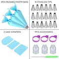 Dihmpor Piping Bags and Tips Set, Cakes Decorating Kit Supplies with 3 ...