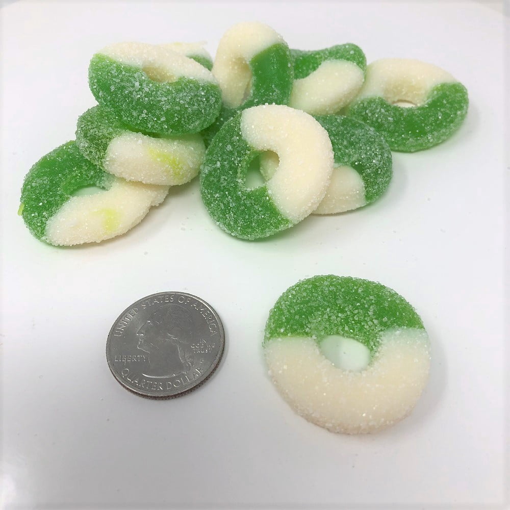 Gummi Apple Rings 1 pound bulk gummy rings gummy candy - Walmart.com ...