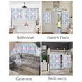 Abstract Pastel Color Gradient Short Blackout Curtains 24 Inch Long ...