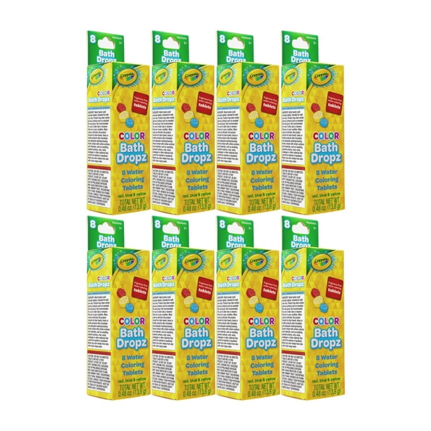 Crayola Bath Dropz Bathtub Water Coloring Tablets 64 Count - Walmart.com