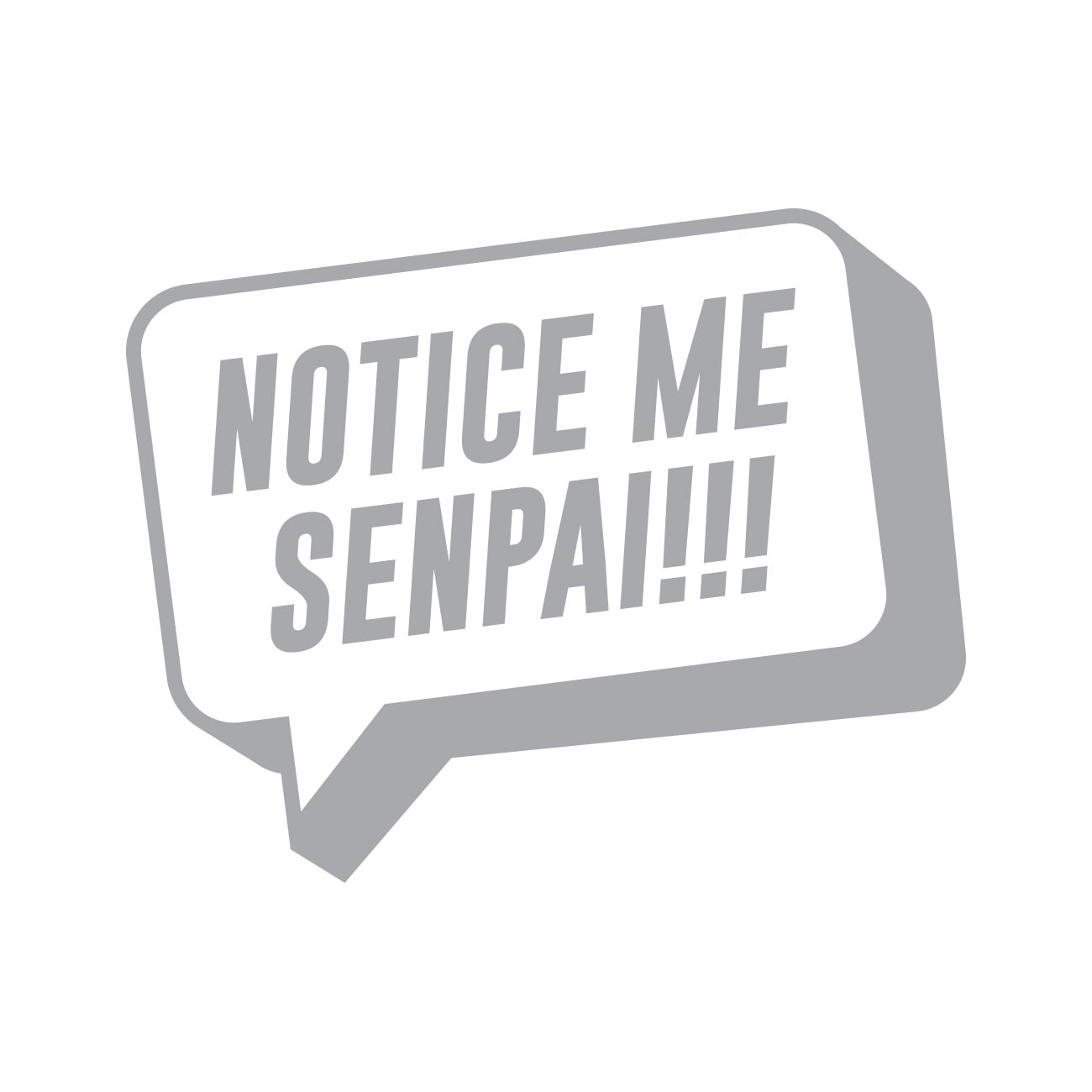 Notice Me Senpai ! Sticker Decal Die Cut - Self Adhesive Vinyl ...