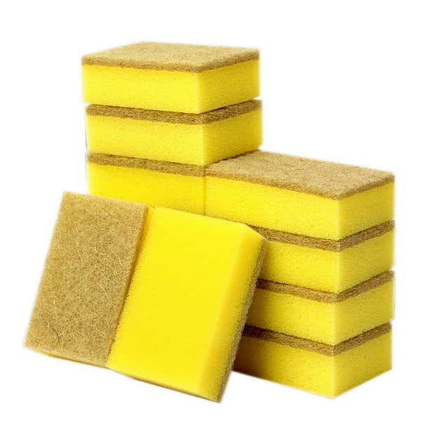 10 Pack Kitchen Sponges Sisal Cleaning Sponge Non-Scratch | Reusable ...