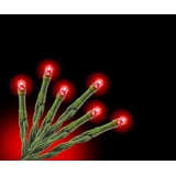 Battery Operated LED Light String Set, 35 Bulb, Red - Walmart.com