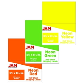 Avery Neon Shipping Label, Laser, 8 1/2 x 11, Neon Assorted, 100/Box ...