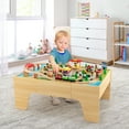 INFANS 84-Piece Kids Train Table Playset with Storage, Reversible Top ...