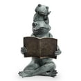 Josh And Junior - Frogs Reading A Book | Indoor Outdoor Aluminum Garden ...