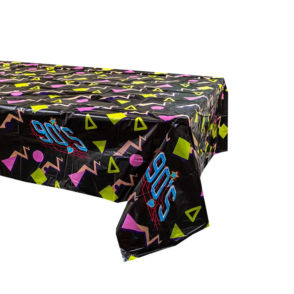 90s Party Tablecovers (2), Throwback Birthday Party Supplies, 90s ...