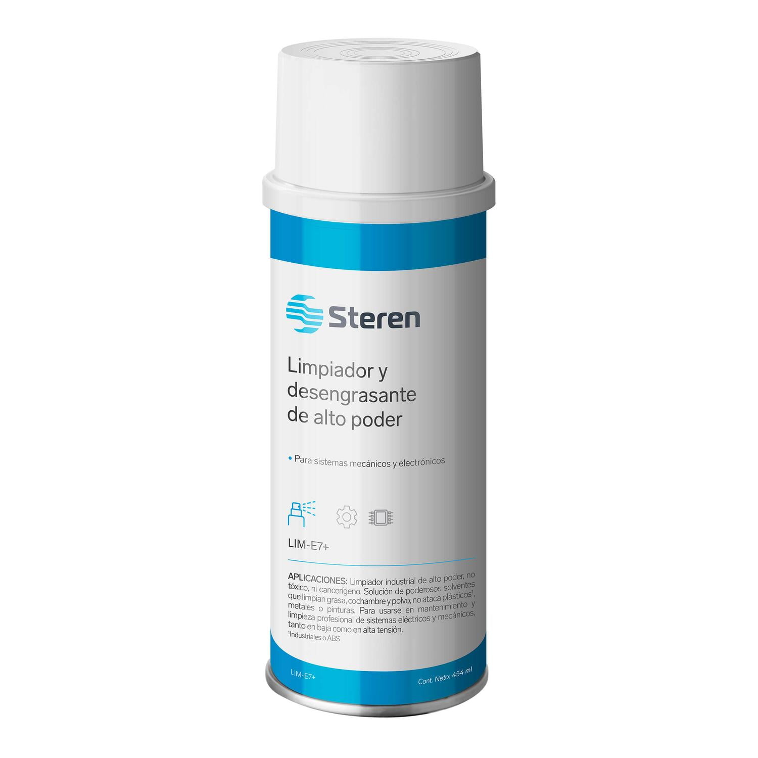 Limpiador y Desengrasante de Alto Poder Steren LIM-E7+ 454 ml | Bodega ...