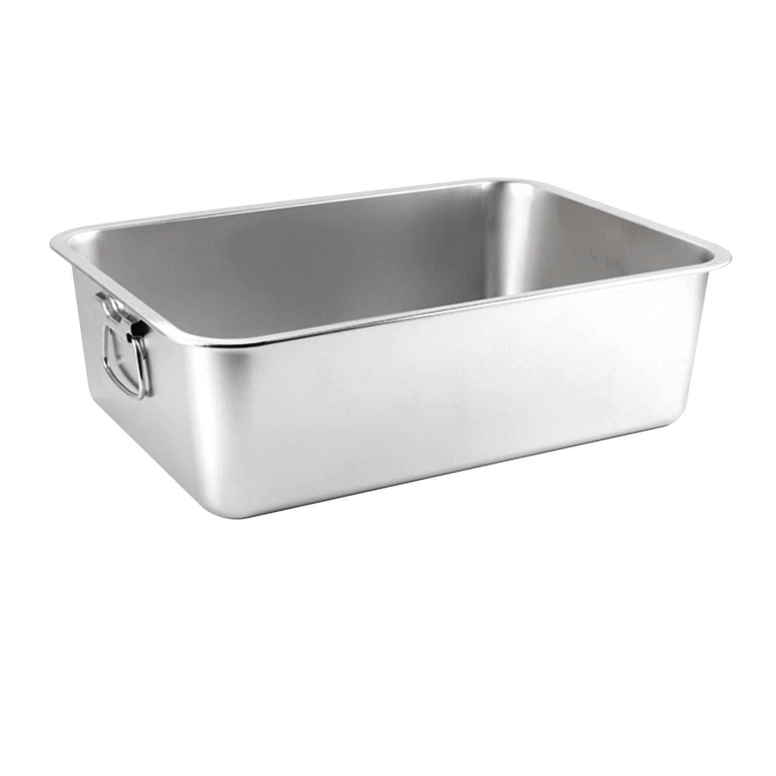 Stainless Rabbit Litter Box Smooth Edge Multipurpose Kitten Toilet ...