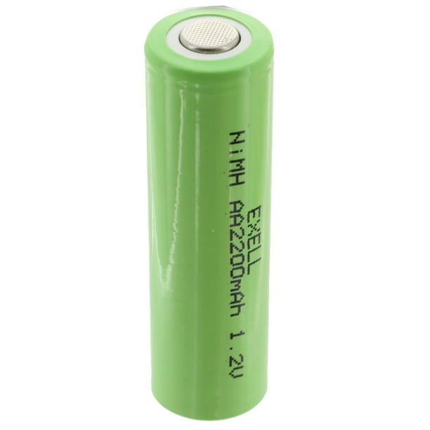 Exell 1.2V AA 2200mAh Rechargeable NIMH Flat Top Battery FAST USA SHIP ...