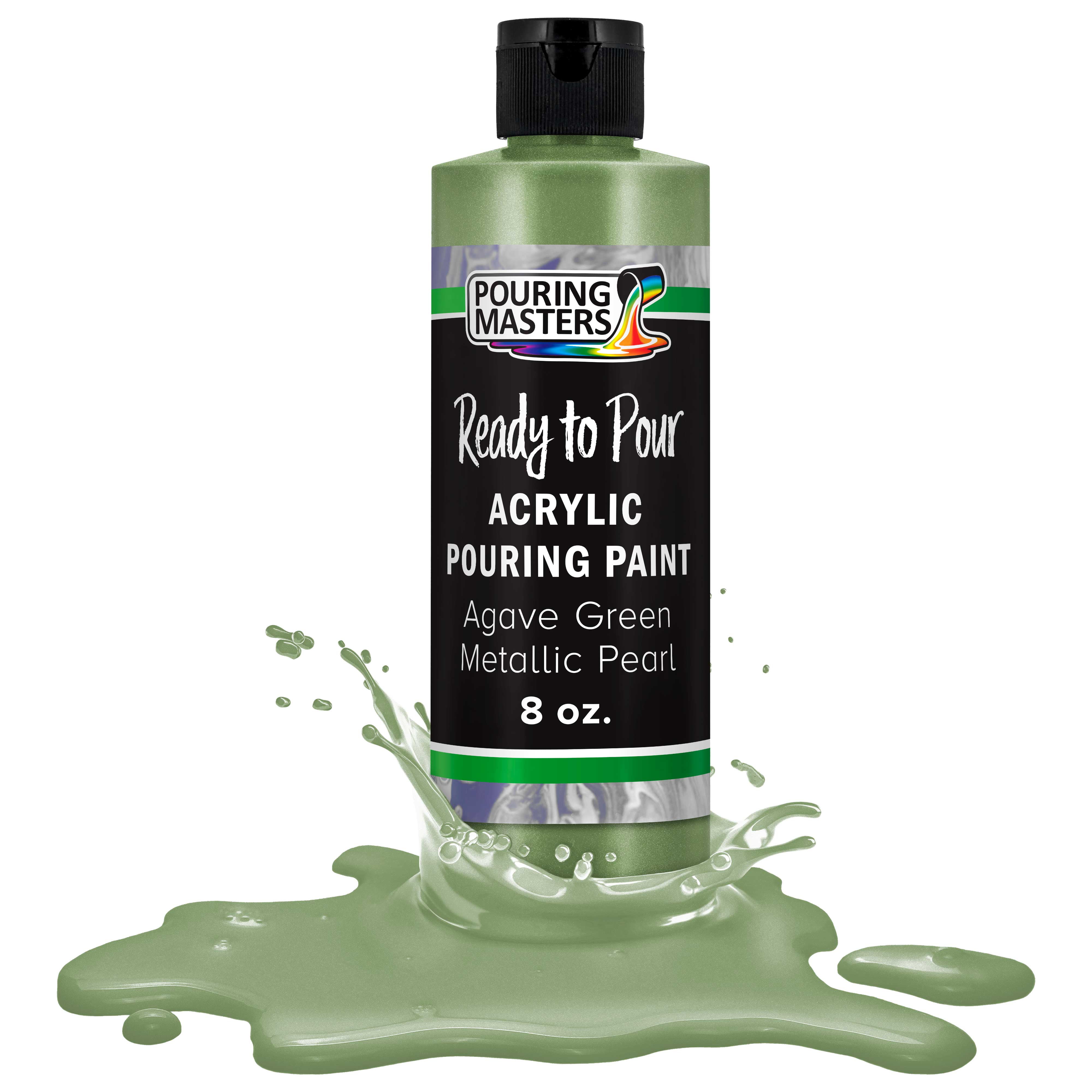 Pouring Masters Agave Green Metallic Pearl Pouring Paint - Premium 8 ...