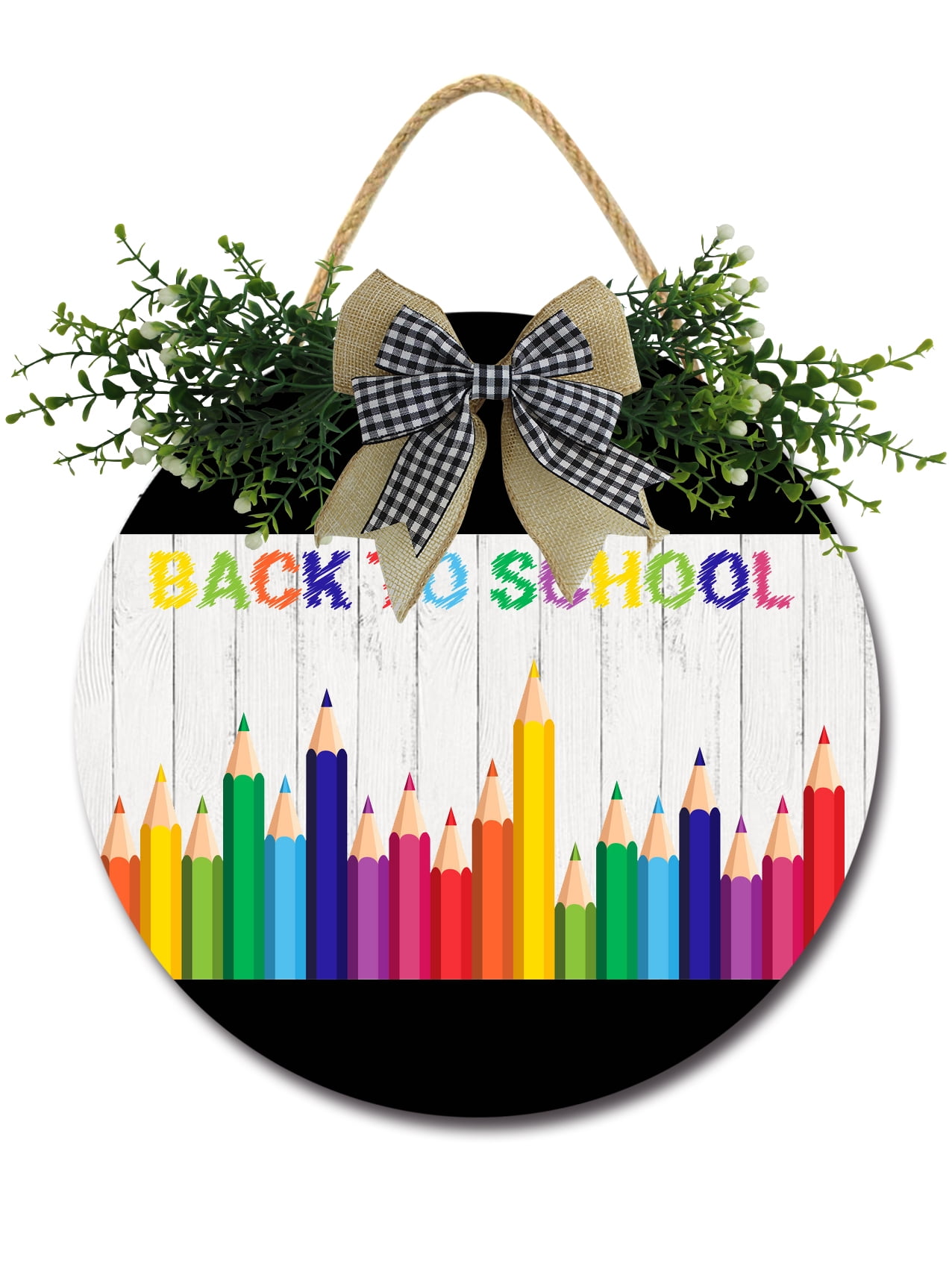 Eveokoki Back To School Door Sign Classroom Door Hanger Back to School ...