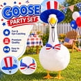 Agiufgs Goose Party Set Non-woven Fabric, Patriotic Tutu and Bow Tie ...