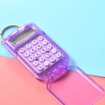 8 Digit Keychain Calculator Durability With Cover Design Keyring For ...