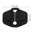 6Pcs Car Door Lock Buckle Protector Covers Black ABS Waterproof for Car ...