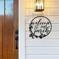 Black 30X30CM Metal Minimalist Hanging Sign, Modern Home Décor for ...