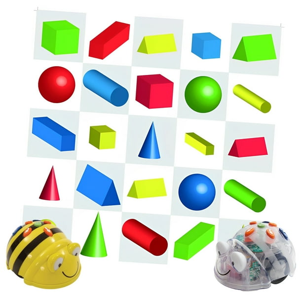 TTS 3D Shapes Mat for Bee-Bot or Blue-Bot Coding Toy, Kids Educational ...