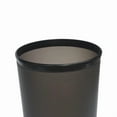 Frosted Plastic Wastebasket Round Trash Bins Space Efficient Modern ...