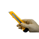 3 Yellow Utility Knife Box Cutters Heavy Duty Industrial Strength ...