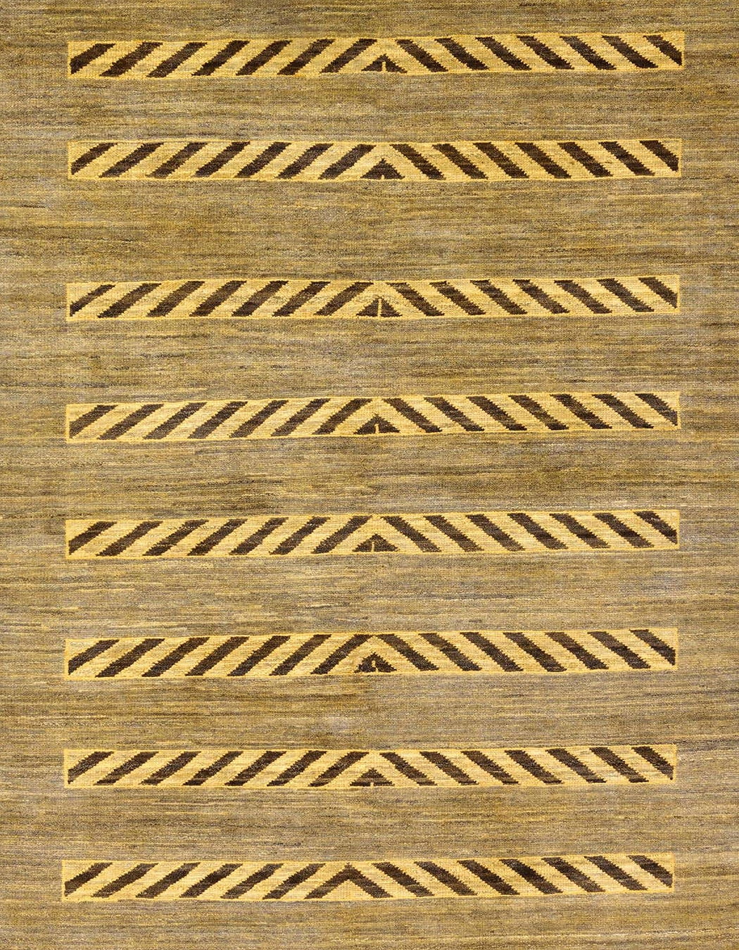 Ahgly Company Machine Washable Indoor Rectangle Abstract Bee Yellow ...