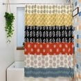 Boho Floral Shower Curtains for Bathroom, Paisley Yellow Black Red Blue ...