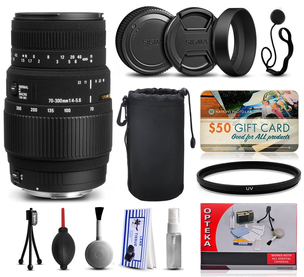 Sigma 70-300mm F4-5.6 DG Macro Kits - Walmart.com