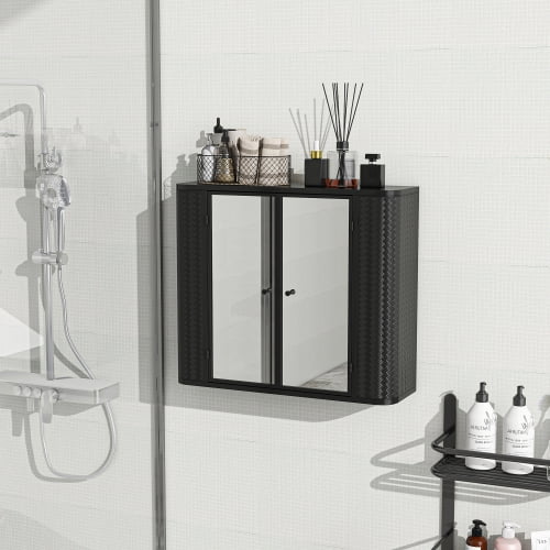 Click here for Tangyang Black Wall-Mounted Bathroom Cabinet With... prices