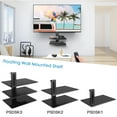 Wall Mounted 2-Tier Glass Shelf for Xbox, Cable Boxes, DVD Player ...