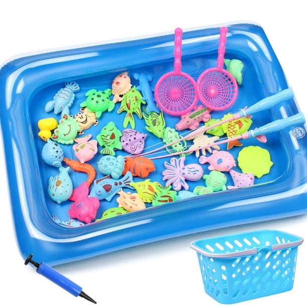 POINTERTECK Children Fishing Toy Set Magnetic Fishing Game Parent-child ...