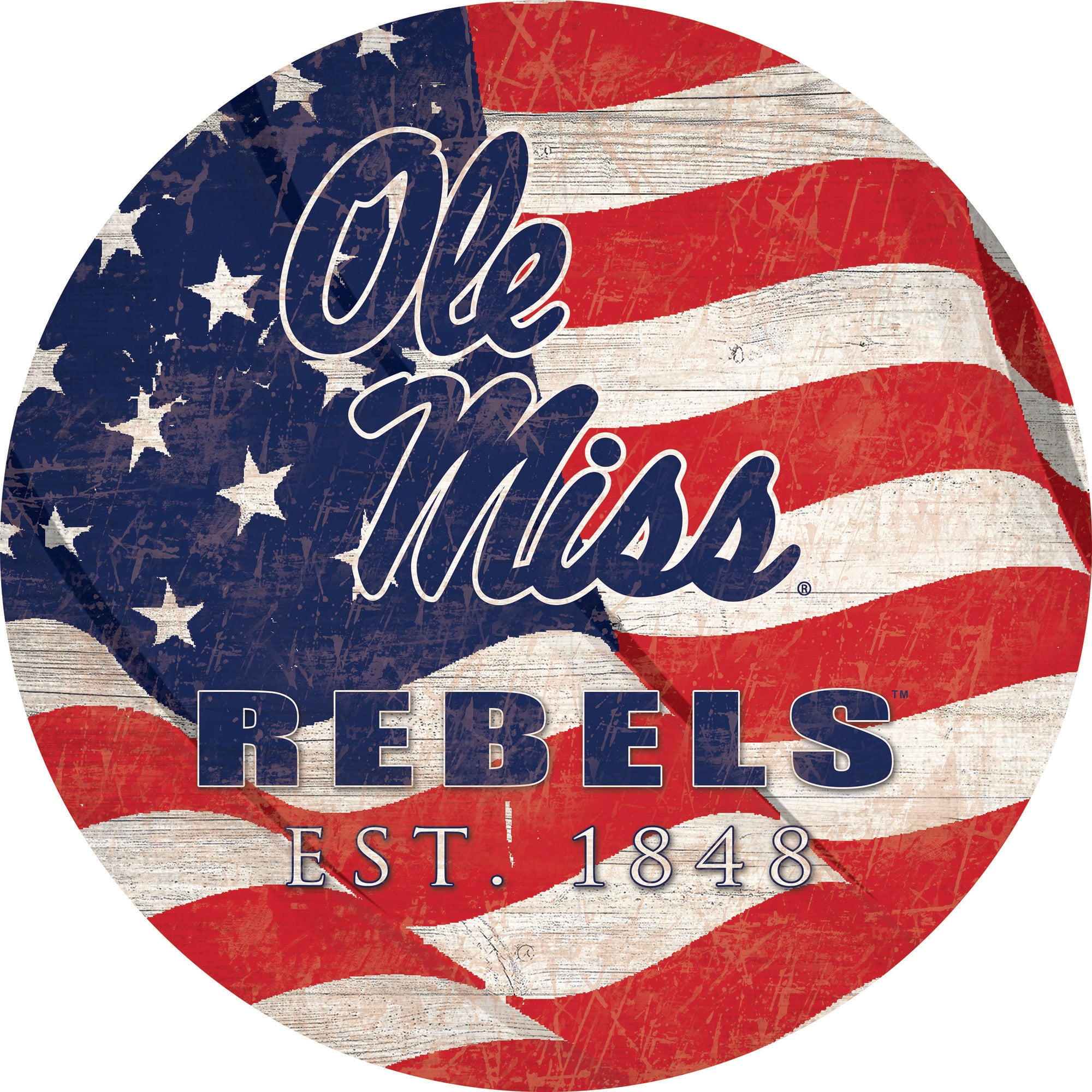 Ole Miss Rebels 12" Team Color Flag Sign - Walmart.com - Walmart.com