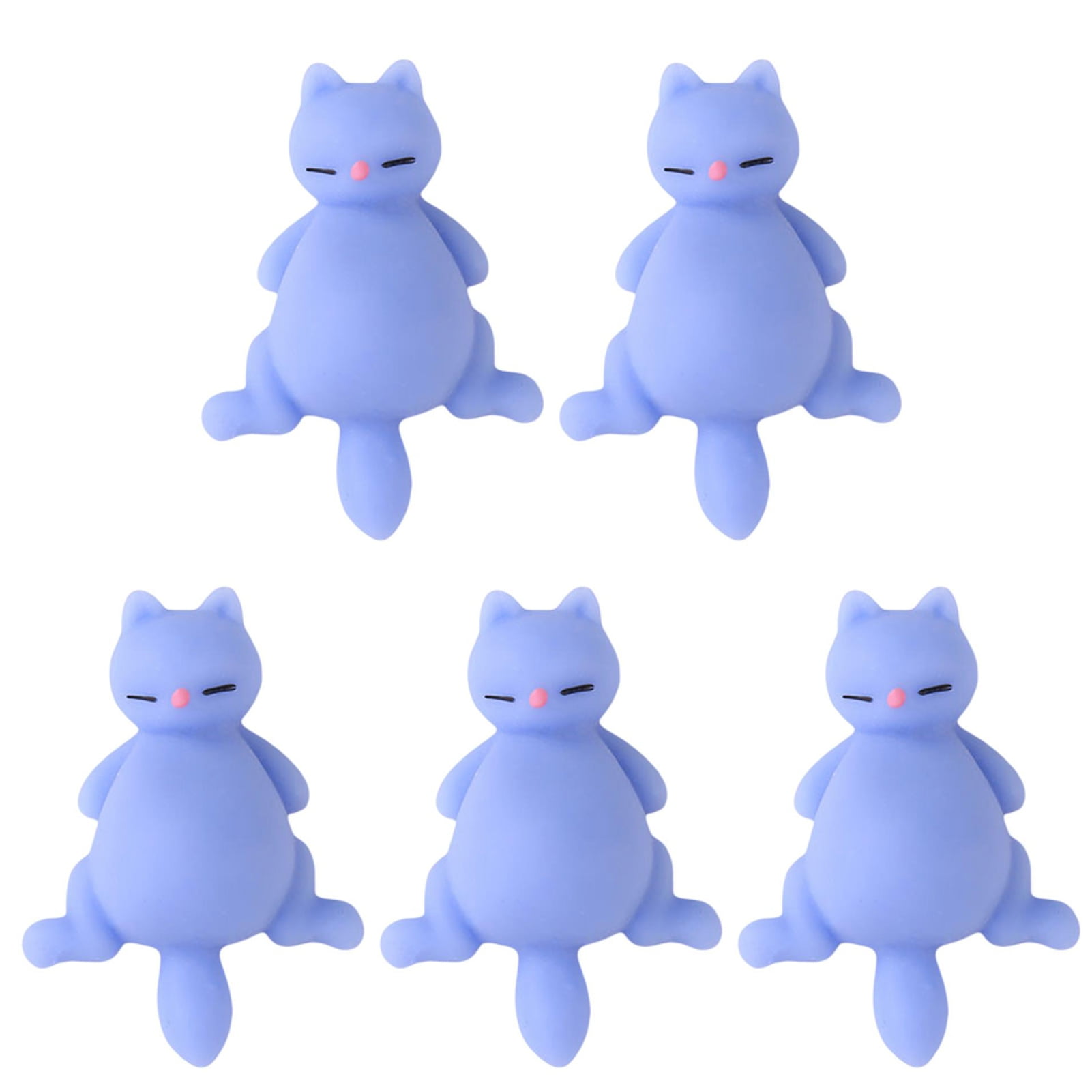 Skindy 5Pcs Cute Stretch Cat-Shaped Doll Figurine Pinch, Fidget Toys ...