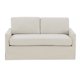 Home Meridian Modern Slipcover Style Sofa in Dune Beige - Walmart.com
