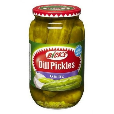 Bicks Garlic Baby Dill Pickles, Crunchy & Tangy Snack, Perfect BBQ ...