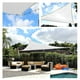 Triangle Sun Shade Sail 16x 16 x 16 Ft UV Block Fabric White - Walmart.com