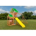 Creative Cedar Designs Woodlands Complete Wooden Swing Playset Yellow ...