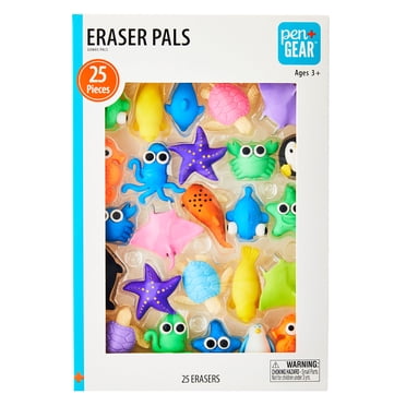 Pen+Gear Eraser Pals, Safari Theme, 25 Count - Walmart.com