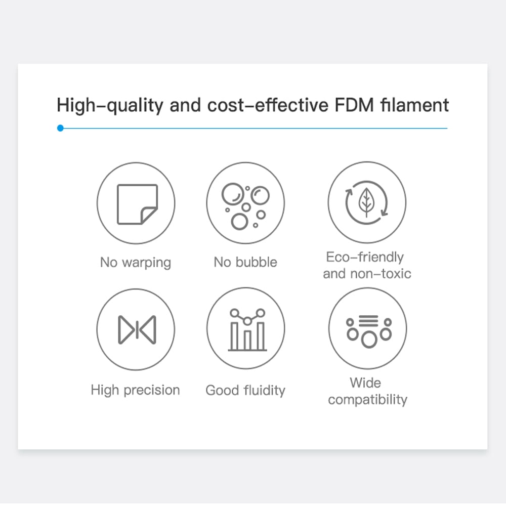 1Kg Creality Official Ender 3D Printer Filament 1.75mm PLA Filament for ...