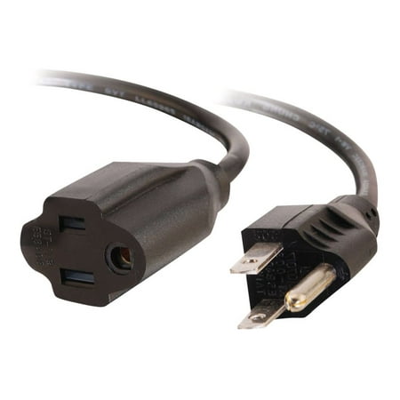 C2G 6ft Power Extension Cord - 18 AWG - NEMA 5-15P to NEMA 5-15R ...
