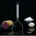 "ReaNea 9.6"" Stainless Steel Potato Masher, Heavy Duty Metal Ricer ...
