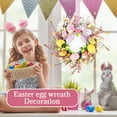 11 Inch Lighted Easter Egg Wreath 4-Pack Spring Decorations for Home ...